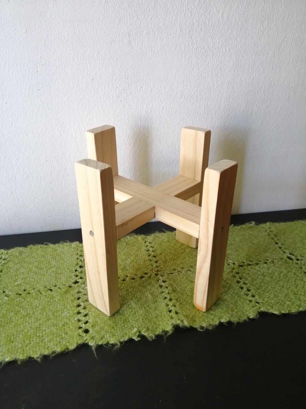 Porta Maceta de Madera | Flores Pumahue | Tienda Online